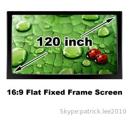 China Best Quality 120 Inch 16:9 Home Cinema Theater Projection Screen Flat Fixed Frame DIY supplier