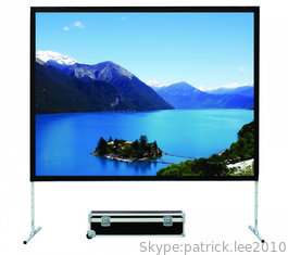 China Big Size 200 Inch 4:3 Fast Fold Screens With Alumium Frame Carry Case HD Projector Screens supplier