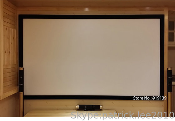 Amazing Picture Screen 160 Inch Curved Fixed Frame Projector Screens 16:9 Scale Support 3D supplier