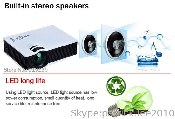 2016 New Arrival HD LED Projector Built In Speaker HDMI Support 1080p LED Video Projecteur supplier