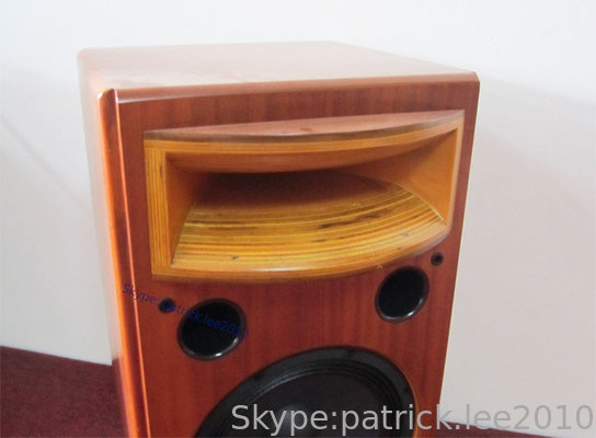 Best Sound Quality Wooden Finished Bookself Audio Speaker With Cover For Cinema Room supplier