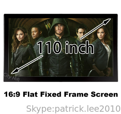 Top Rank 4k Projector Screen 110 Inch Unbent DIY Wall Mount 137x244cm Projection Screens supplier